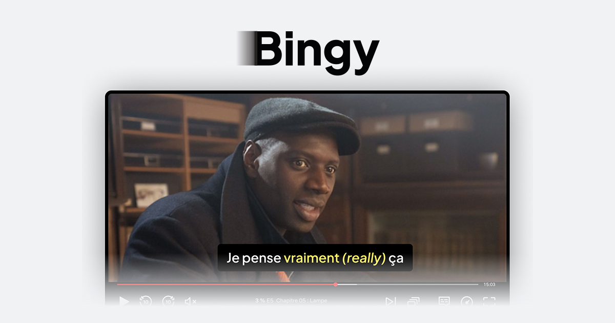 Bingy – Learn Languages with Netflix Smart Subtitles